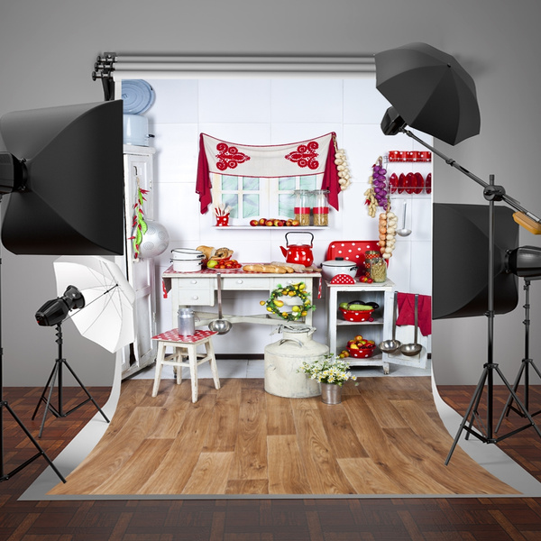 SUSU Kitchen Photo Studio Background 5x7ft Cotton Material Without ...