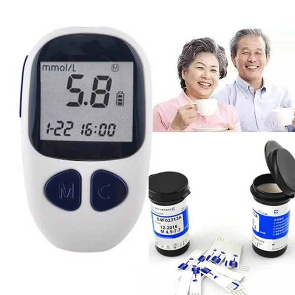 NEW Glucometer Digital Handheld Blood Glucose Monitor Diabetes Test ...