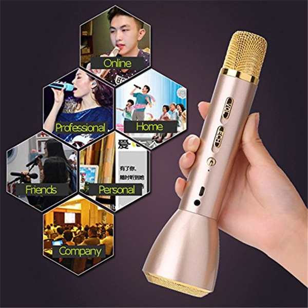 K098 Wireless KTV Microphone Bluetooth Mobile Phone Karaoke Artifact ...