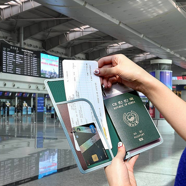 Passport Bag / Card Package,Quality Leather Passport Folder, Anti ...