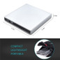USB External CD-RW Burner DVD/CD Reader Player with Two USB Cables for ...