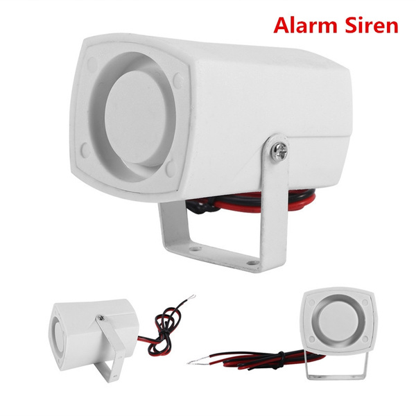 Wired Mini Horn Siren Loud Home Vehicle Security Sound Alarm System ...