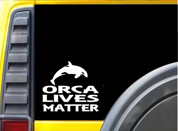 Orca Lives Matter Sticker k119 6 inch killer whale decal Car Sticker | Wish