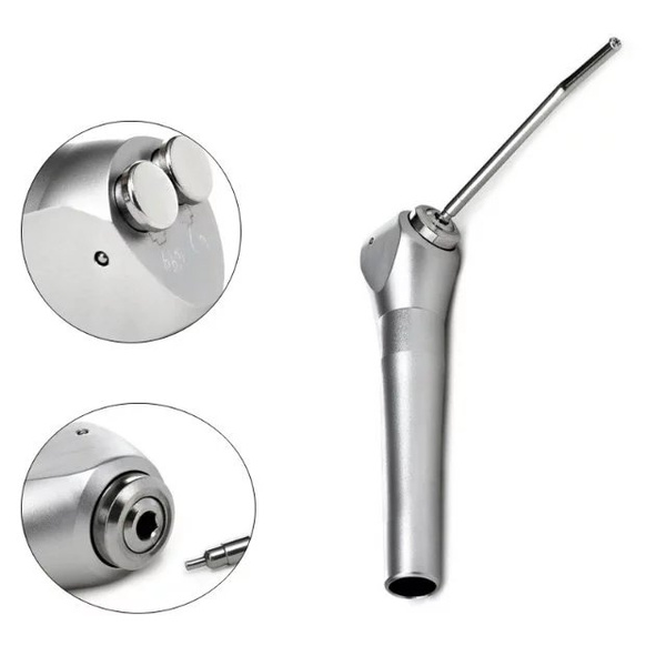 Dental 3 Way Syringe Air Water Spray Triple Handpiece & 2 Nozzles Tips ...