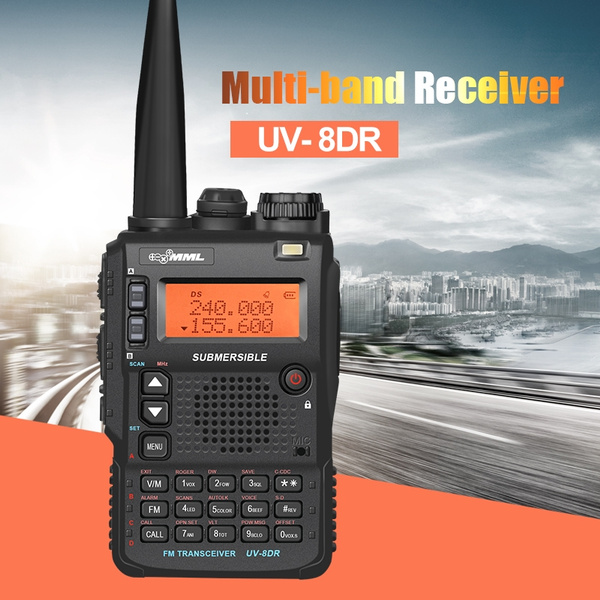 Walki Talki UV-8DR Dual-Band 136-260/400-520mhz FM Radio Communicator ...