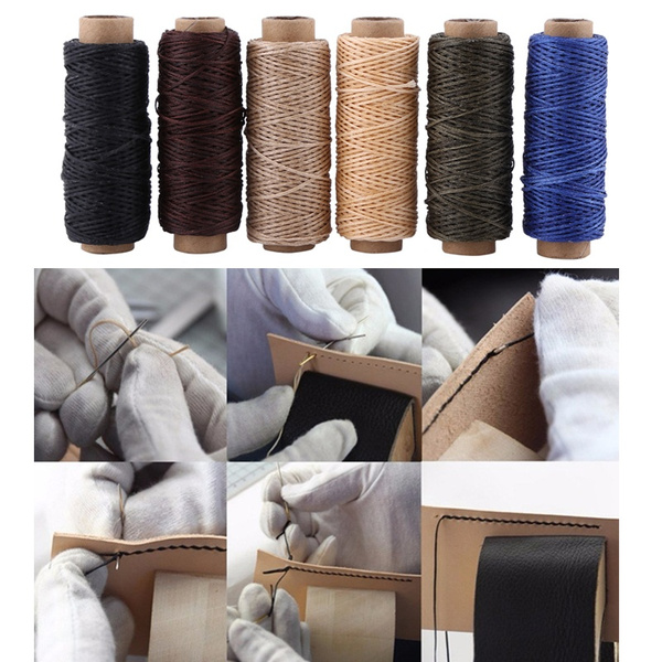 Linen Sewing Thread Waxed for Leather Shoe Hand Stitching Jewelry 150D ...