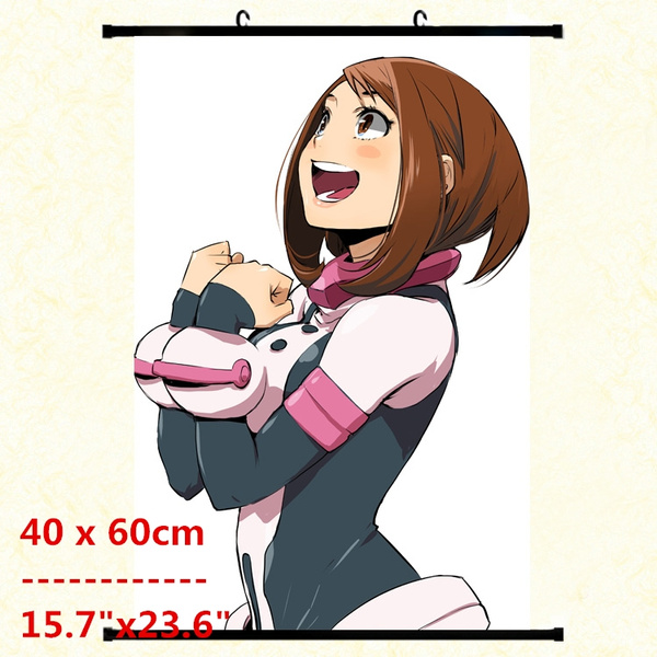 Anime Boku no Hero Academia Uraraka Ochako Scroll Poster for Room Wall ...