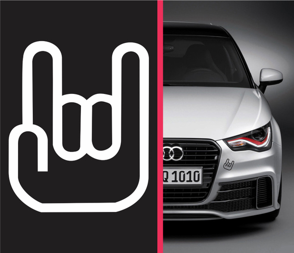 Rock On Rocker Hand Sign Sticker Vinyl Decal JDM Metal Hard Rock ...