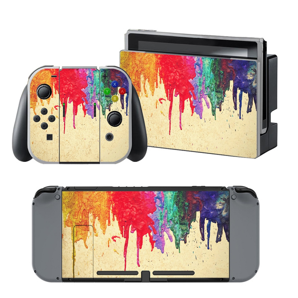 Paint Design Vinyl Decal Sticker Wrap Skin Case for Nintendo Switch ...