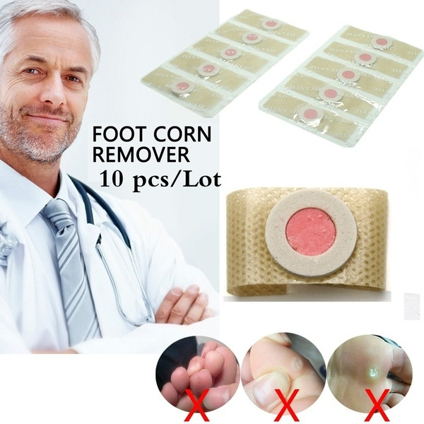 10 Pcs Feet Corns Removal Patch Pain Relief Warts Remover Foot Callus ...