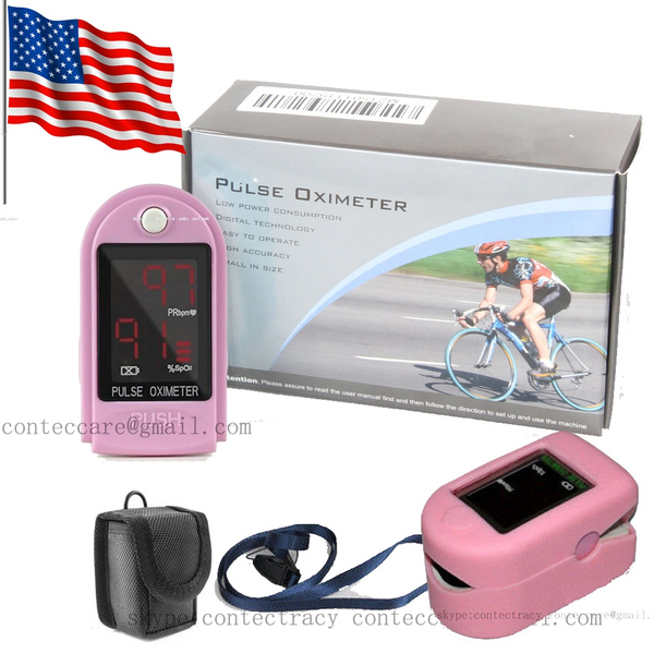 LED Fingertip oxymeter spo2,PR monitor Blood Oxygen Pulse oximeter,pink ...