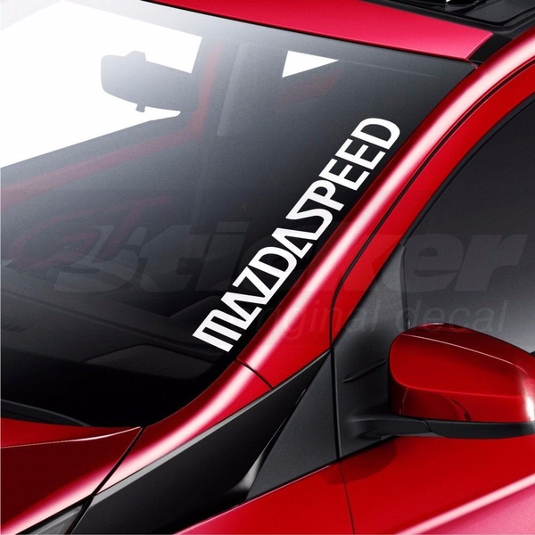 MazdaSpeed Car Windscreen Sticker Mazda 2 3 5 6 CX-5 CX-7 RX-8 Rear ...