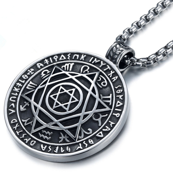 NOVE JEWELRY men fashion 316L stainless steel vintage gothic jewish ...