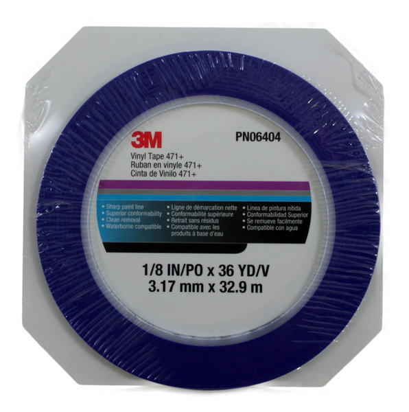 3M 06404 Blue Fine Line Vinyl Striping Tape 471, 1/8 Inch x 36 Yd | Wish