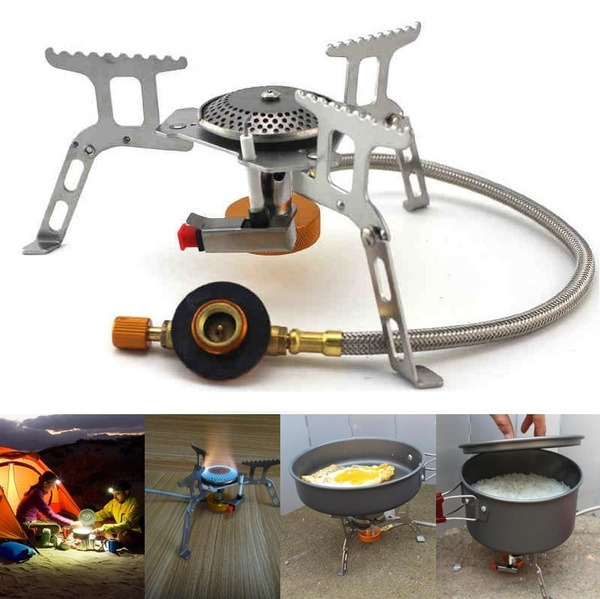 3500W Portable Foldable Outdoor Camping Picnic Gas Burner Steel Stove ...
