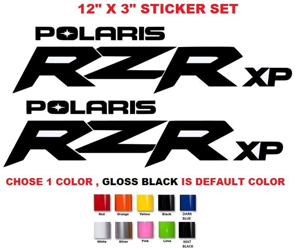 2Pcs/Set POLARIS RZR 800 850 1000 570 SPORTSMAN XP QUAD STICKERS DECALS ...