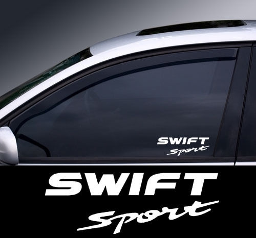 Chrome Suzuki Swift Sport Logo Window Decal Sticker Graphic *Colour ...