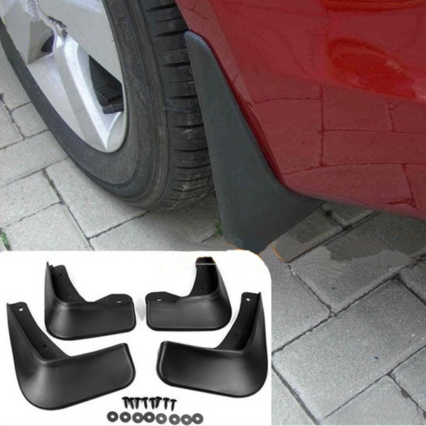4pcs/Set Soft Plastic Mud Guard Flaps Splash Kit For Mitsubishi Lancer ...