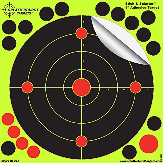 20 Pack -8 Inch Fluorescence Green Adhesive Target - Instantly See for ...