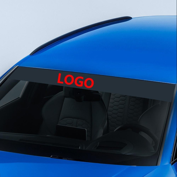 Car Front Rear Reflective Windshield Sticker Vinyl Windscreen Decal ...
