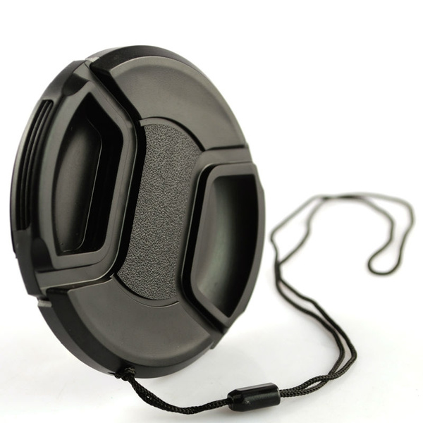 Size 49mm 52mm 55mm 58mm 62mm 67mm 72mm 77mm 82mm Snap-On Lens Front Camera Lens Cap Cover for ...