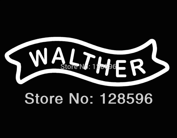 Walther Firearms Logo Vinyl Decal Sticker Car Window Ammo Box Gun ...