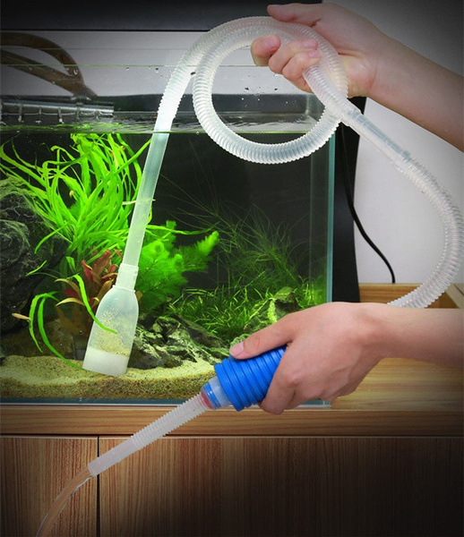 SYPHON CLEANER FISH TANK AQUARIUM GRAVEL CLEAN PUMP VAC VACUUM FOR ...