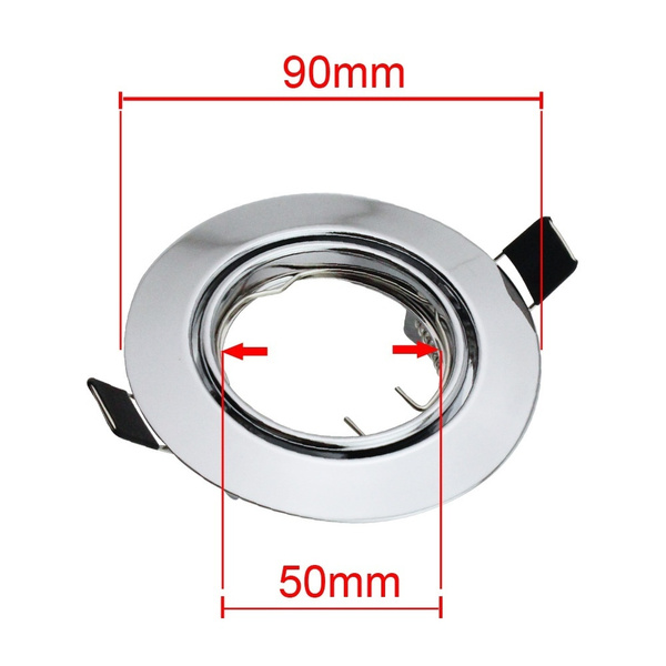 White Round Fitting Gu10 LED Downlight Kit Ceiling Recessed Trim ...