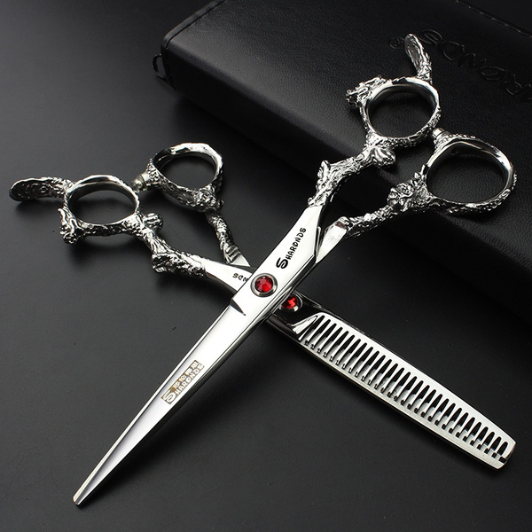 6 inch fashion scissors advanced Japanese barber cutting + thinning ...