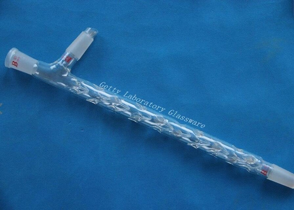 Lab glass 400mm 3-way Vigreux distillation head, Distilling head, .24/ ...