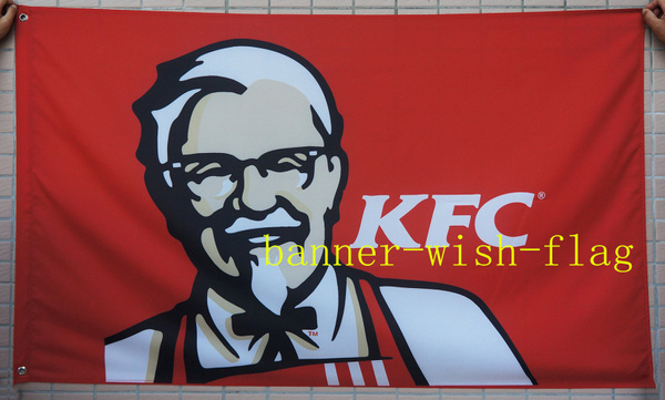 KFC flag Metal KFC Logo banners 3X5ft | Wish