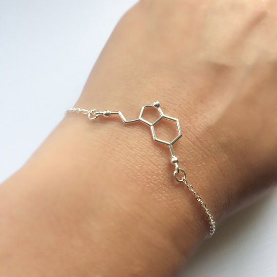 Serotonin Molecule Bracelet Molecular Structure Bracelet Science ...