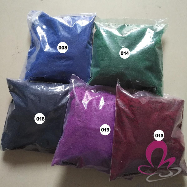 100g A+++ Nylon Villi sparkles Velvet Flocking Nail Powder Nail Art ...