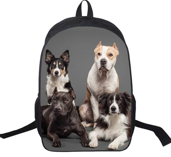 Pack of Dogs Pet Lover French Bulldog Daypack Bag Rottweiler Backpack ...