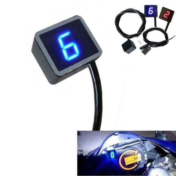 New Universal Digital Gear Indicator Motorcycle Display Shift Lever ...