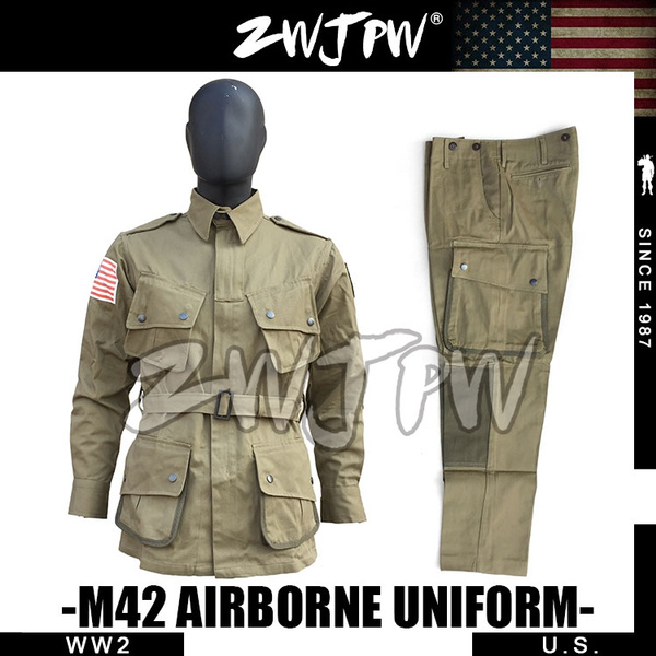 WW2 WWII US 101 M42 Airborne Division Uniform Solider Paratrooper ...