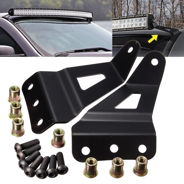 US STOCK Windshield Roof LED Work Light Bar Mounting Brackets For ...