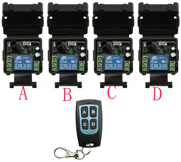 DC12V 1CH wireless switch RF Wireless remote control switch system ...