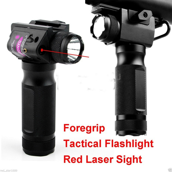 2016 New Combo Alloy Vertical Foregrip Bipod/Strobe Q5 LED Flashlight ...