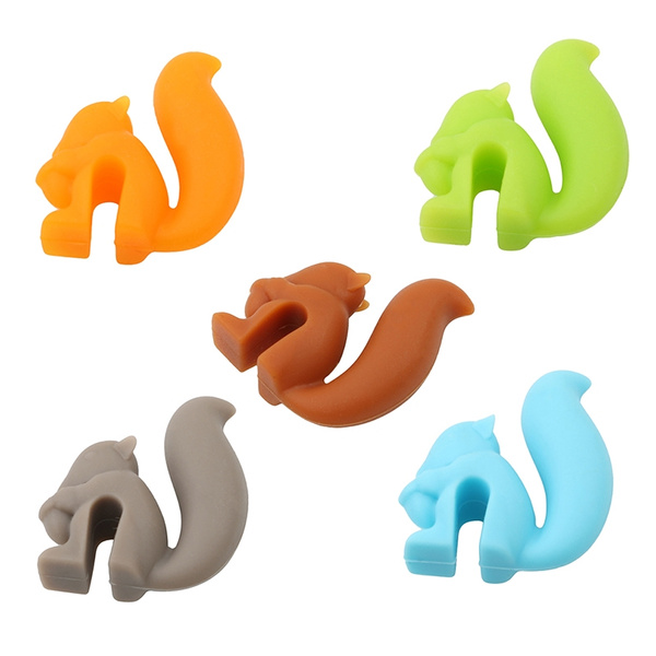 Cute Squirrels Tea Leaf Strainer Filter Silicon Herbal Infuser Diffuser ...