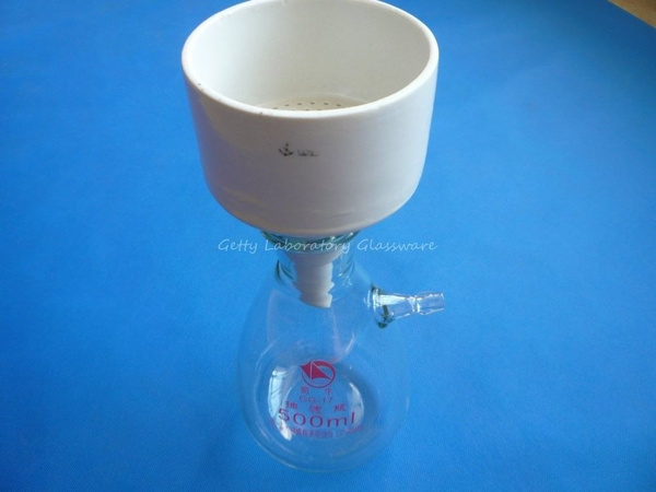 Lab glass 500ml Buchner Funnel Apparatus, Filting Funnel Kit for Vacuum ...