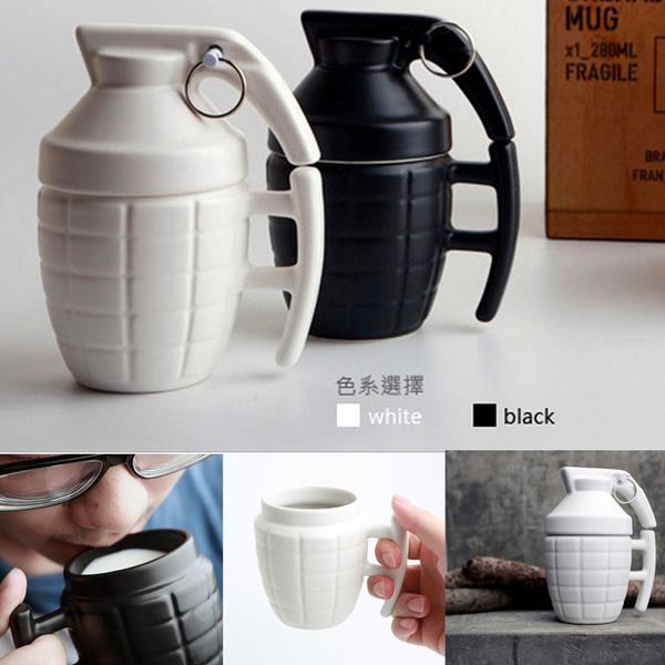 Ceramic Novelty Grenade Coffee Mug Prank Cup Military Party Gift New ...