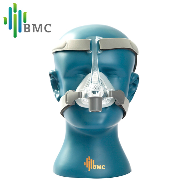 BMC NM4 Nasal Mask With Headgear and SML 3 Size Silicon Gel Cushion For ...