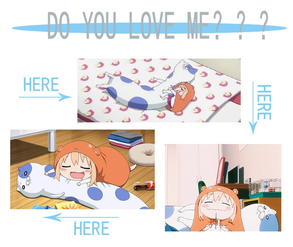 Anime Himouto! Umaru-chan Cat Dakimakura Hugging Body Pillow cushion ...