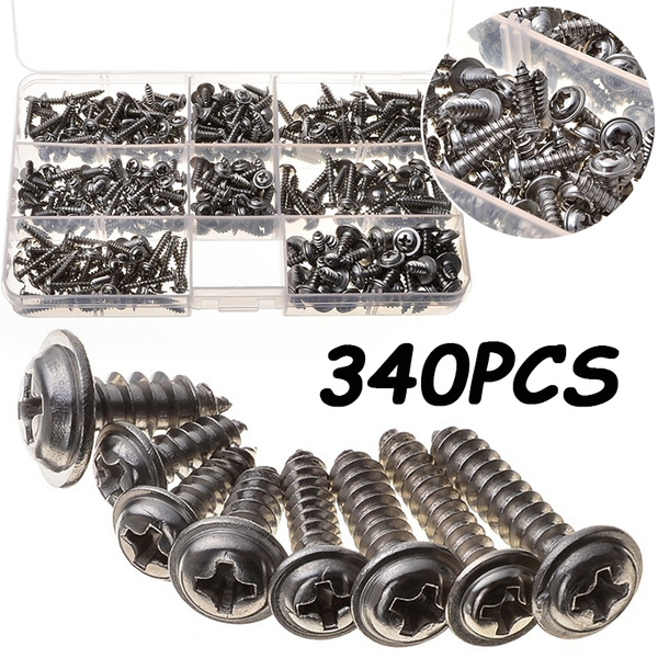 340X Stainless Screw Round Head Cross Machine M3 M4 PWA Self-tapping ...