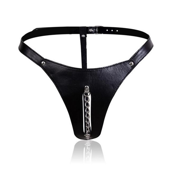 Leather Underwear Panties Thong Brief Female Flirting Cosplay Costume ...