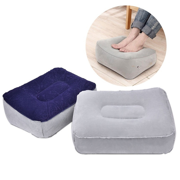 Inflatable Foot Rest Pillow Cushion Travel Ottomans Leg Up Footrest ...