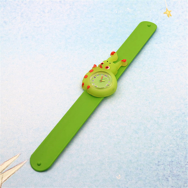 20 Colors Children's Cartoon Silicone Watch Patted Electronic Pops ...