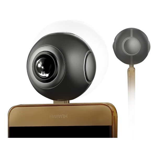 Mini Panoramic Camera 720 360 Degree HD Dual Wide Angle Fisheye Lens VR ...