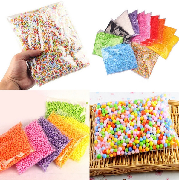 HOT Assorted Colors Polystyrene Styrofoam Filler Foam Mini Beads Balls ...